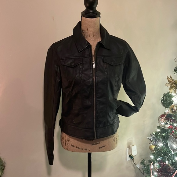 Baccini | Jackets & Coats | Baccini Faux Leather Jacket | Poshmark